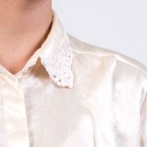 Vintage | Tops | 95s Vintage Diversity Satin Button Down Blouse | Poshmark